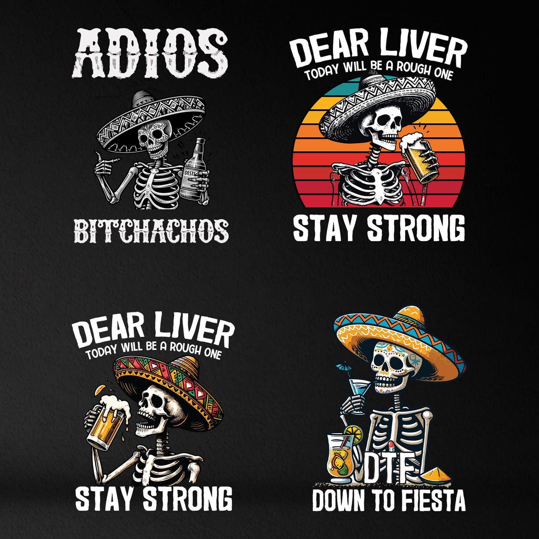 Cinco De Mayo Skeleton SVG: Fiesta Sombrero Design (digital Download ...