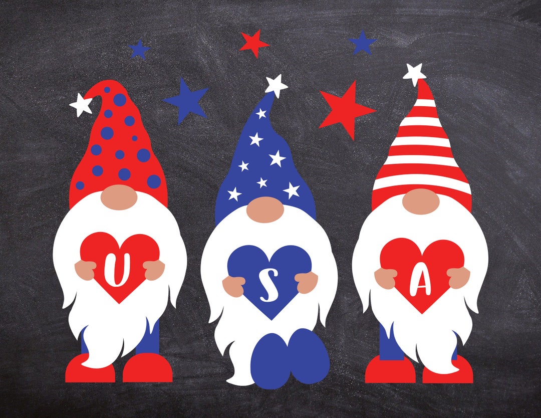 4th of July Gnomes Svg, Gnome Svg, 4th of July Gnome Svg, USA Svg ...