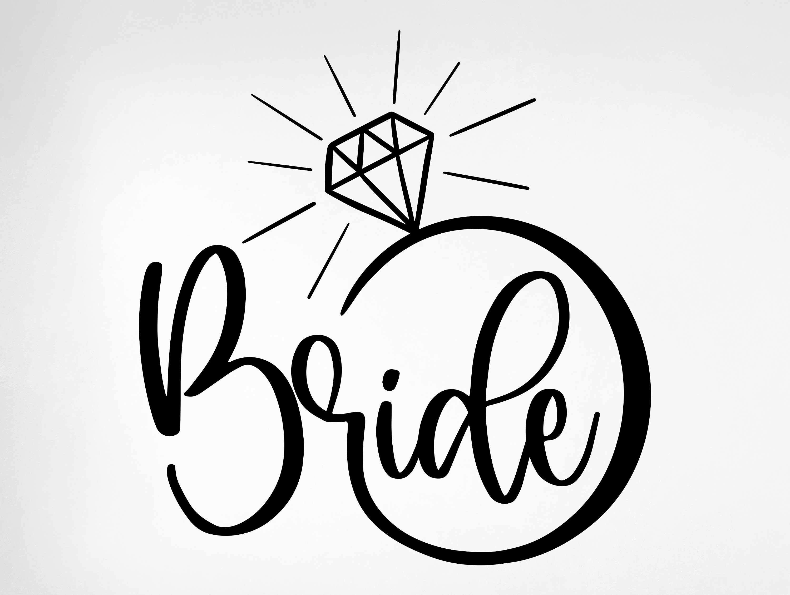 Bride Svg Bride Diamond Svg Wedding Svg Bachelorette Svg - Etsy