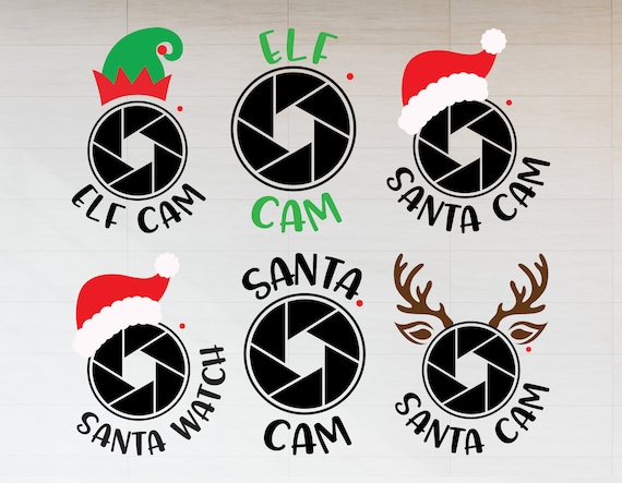 Santa Cam Svg Christmas SVG Bundle Elf Watch Svg Reindeer | Etsy