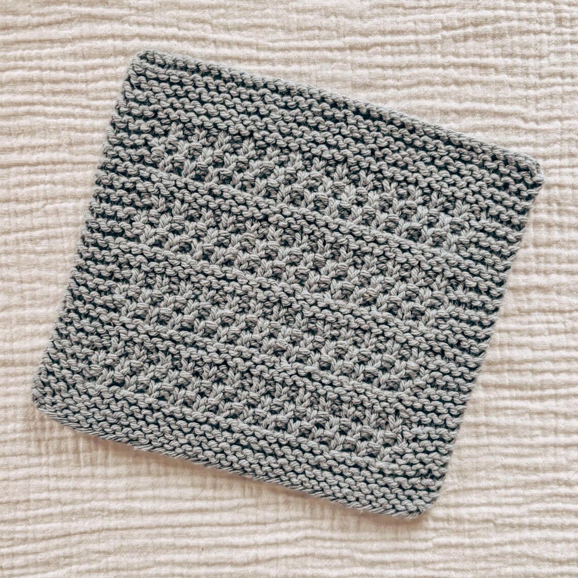 Easy Dishcloth Knitting Pattern, Beginner Washcloth Knit Pattern ...