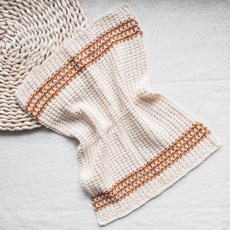 Large Farmhouse Dishcloth Knitting Pattern, Easy Knit Pattern for ...