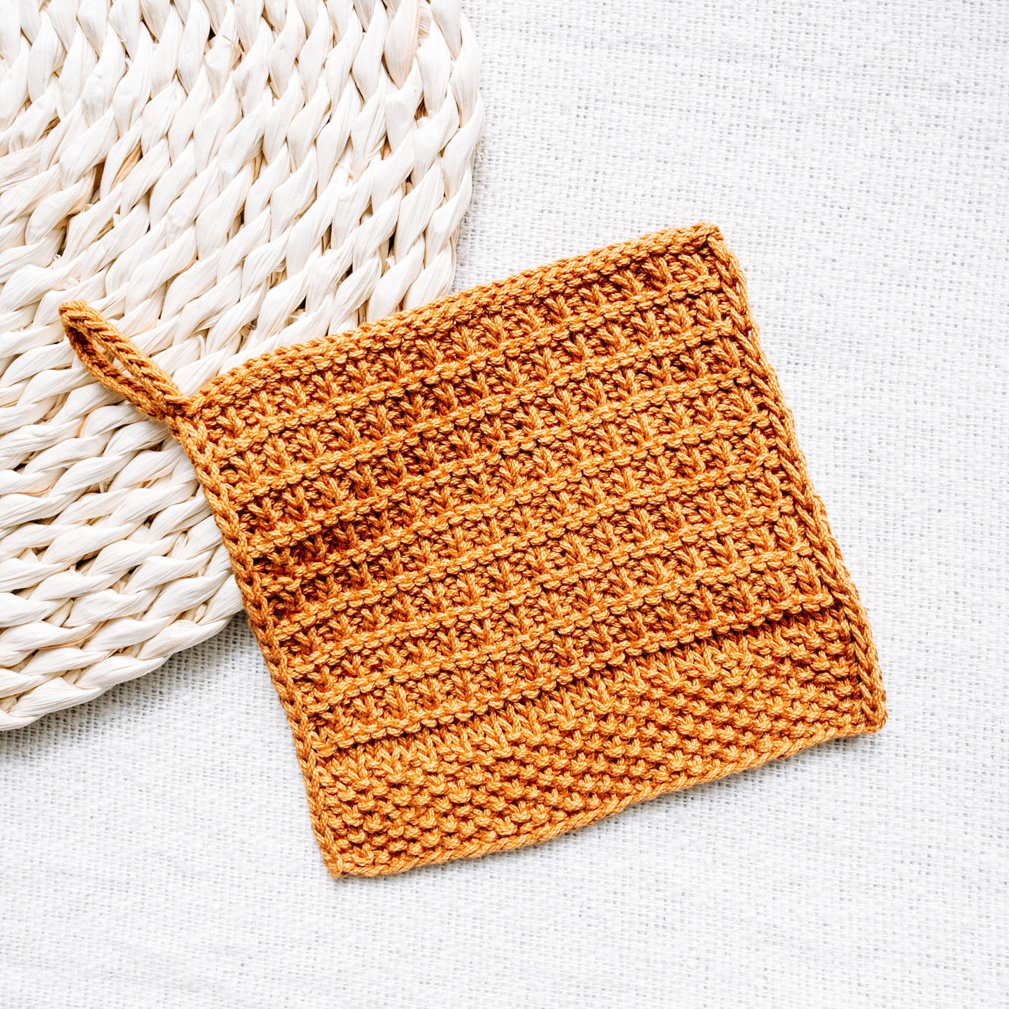 Easy Beginner Dishcloth Knitting Pattern, Quick Knit Project, Simple ...