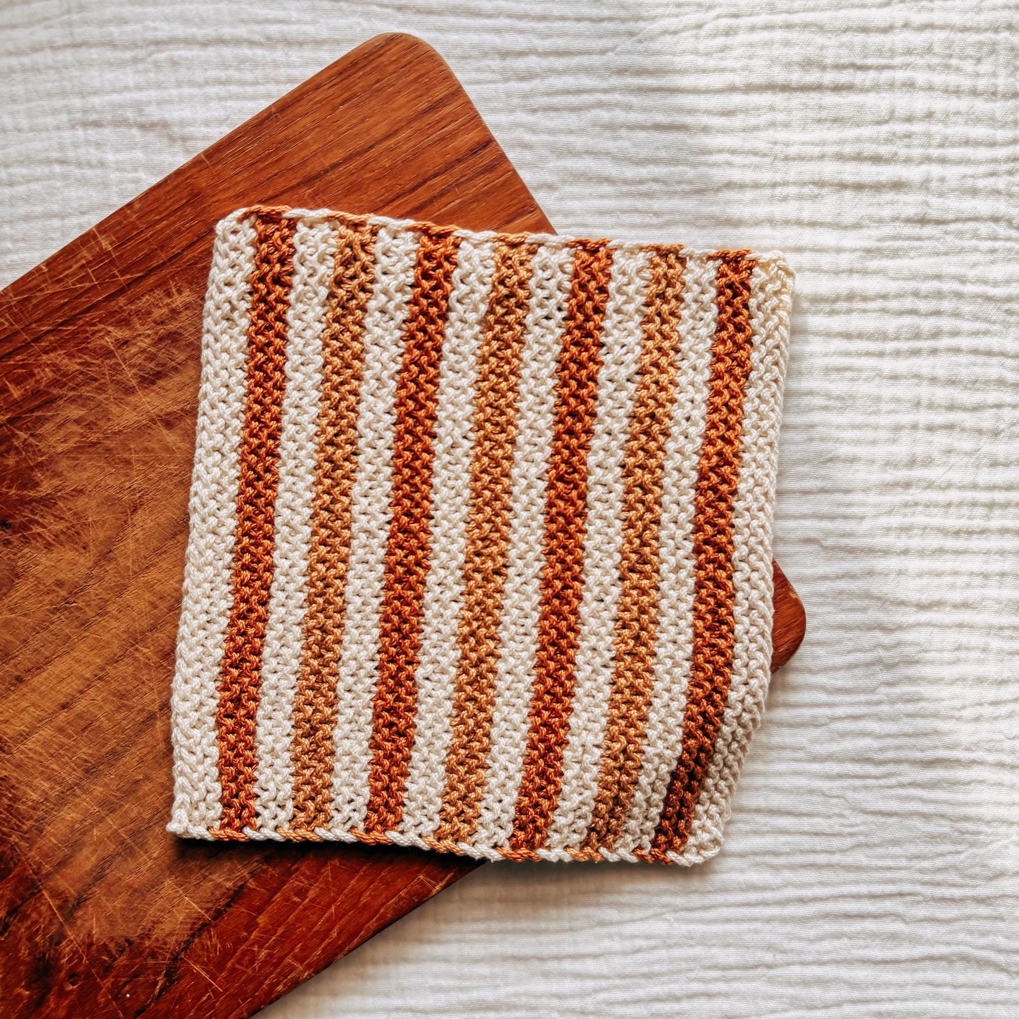 Easy Farmhouse Dishcloth Knitting Pattern, Beginner Dishcloth Knit ...