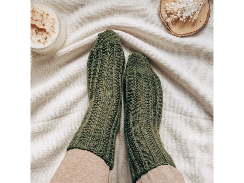Set of Sock Knitting Patterns Perfect for Gift Knitting, Cozy Worsted Boot Socks Knit Pattern ...