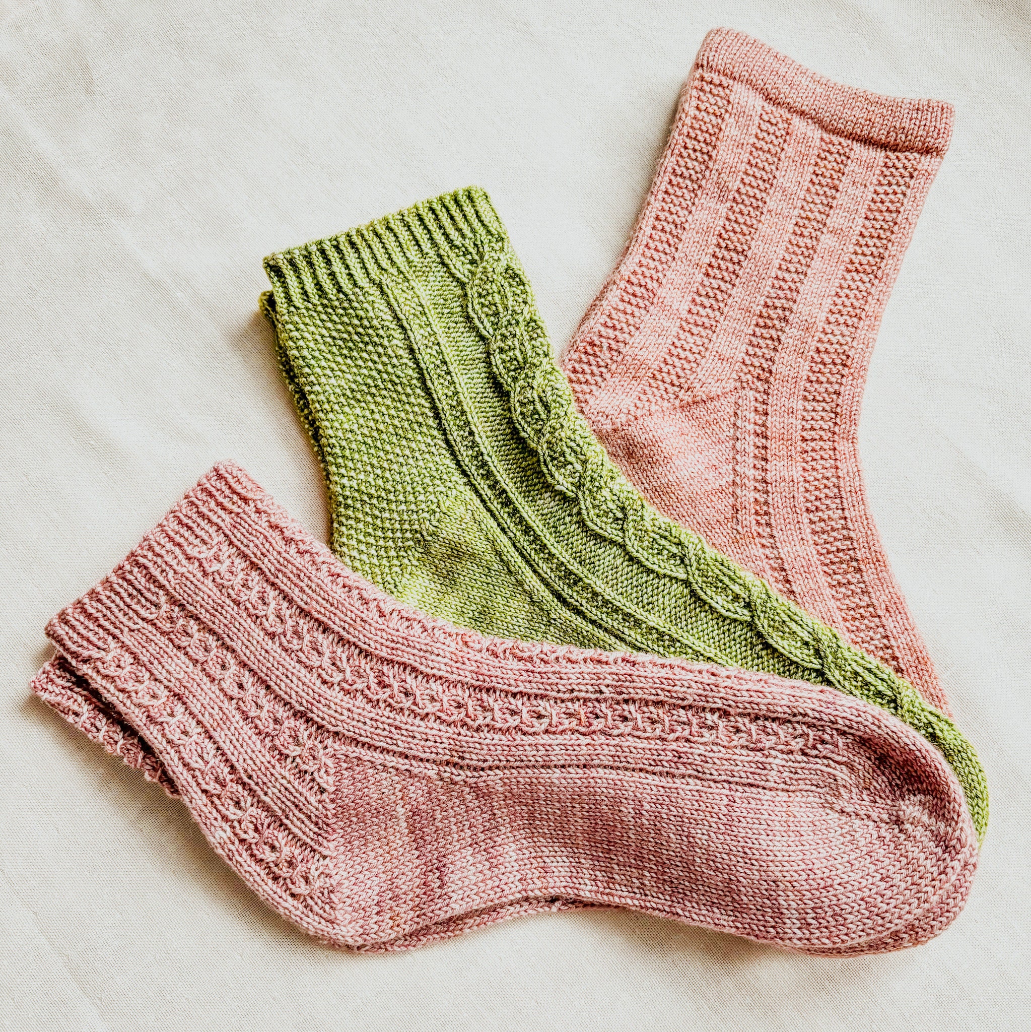 Set of Toe up Socks Knitting Patterns, Easy Sock Knitting Pattern, Cozy ...
