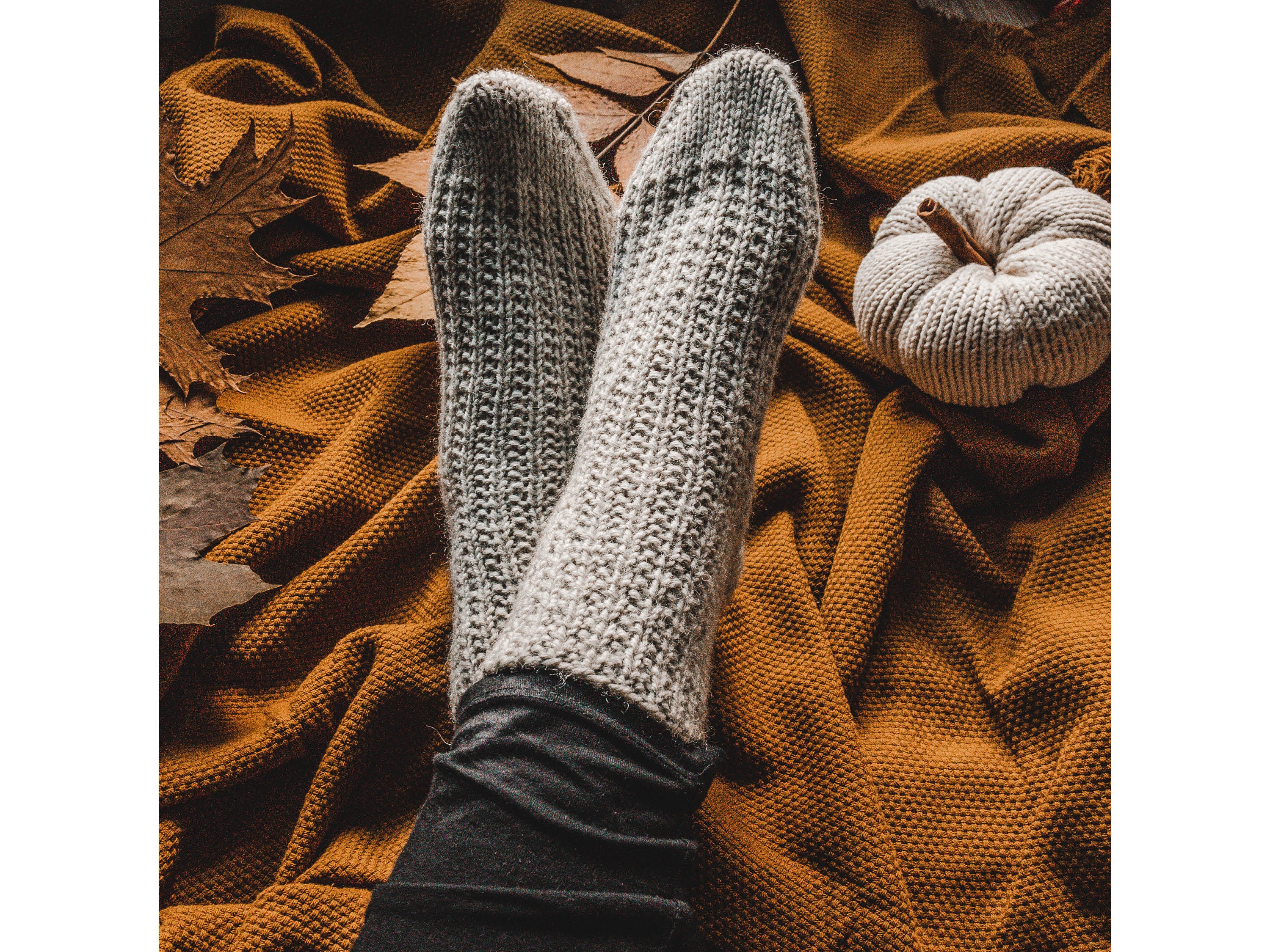Worsted Weight Sock Pattern Quick Knit Winter Sock Tutorial Digital ...