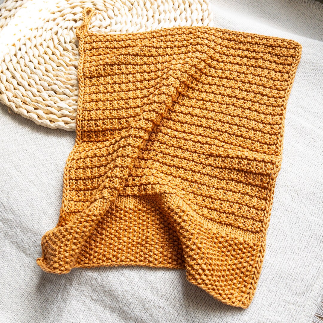 Easy Beginner Dishcloth Knitting Pattern, Quick Knit Project, DIY ...