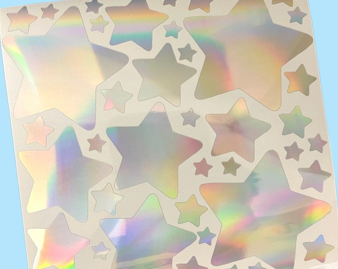 Holographic Star Stickers, Star Car Decals, Jdm - Etsy