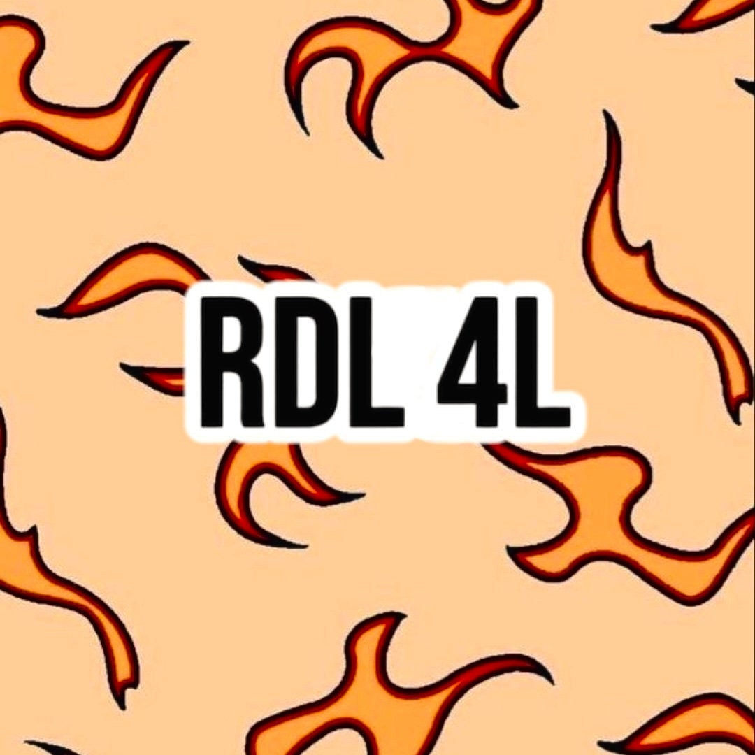 RDL 4L, RDL for Life, Workout Stickers, Water Bottle Sticker, Muscle ...