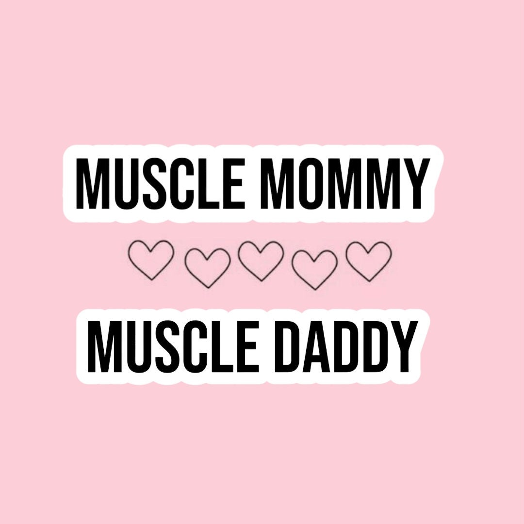 Muscle Mommy Sticker Muscle Daddy Sticker Workout Sticker - Etsy