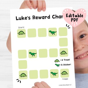 Dinosaur Reward Chart | Printable Reward Chart, Editable Reward Chart ...