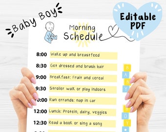 Baby Schedule | Etsy