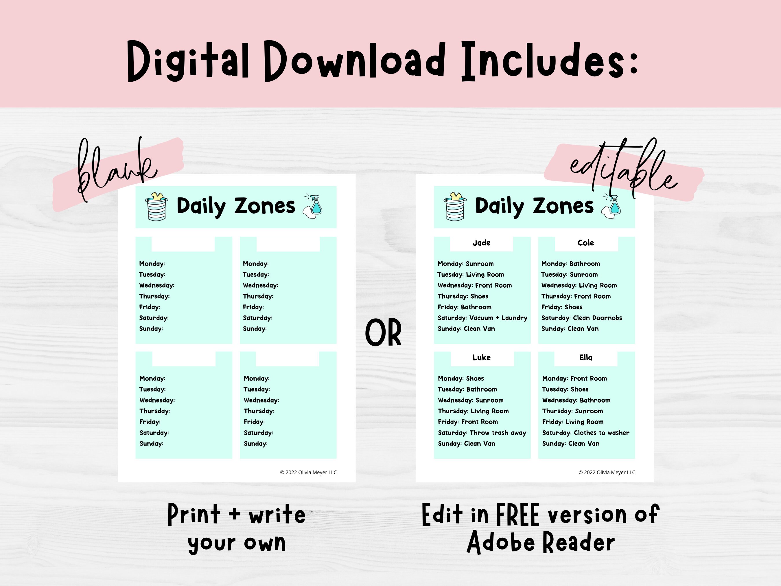 Daily Zones - Etsy