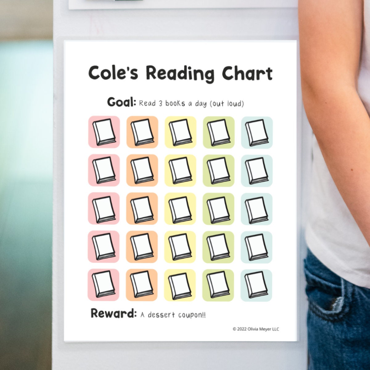 Reading Chart for Kids Reading Tracker Reading Log for Kids - Etsy ...