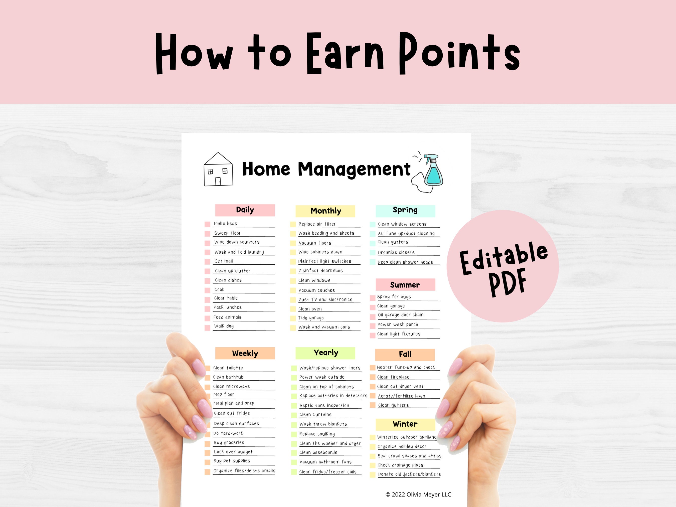 Home Management Printable Simplify Managing Your Home - Etsy