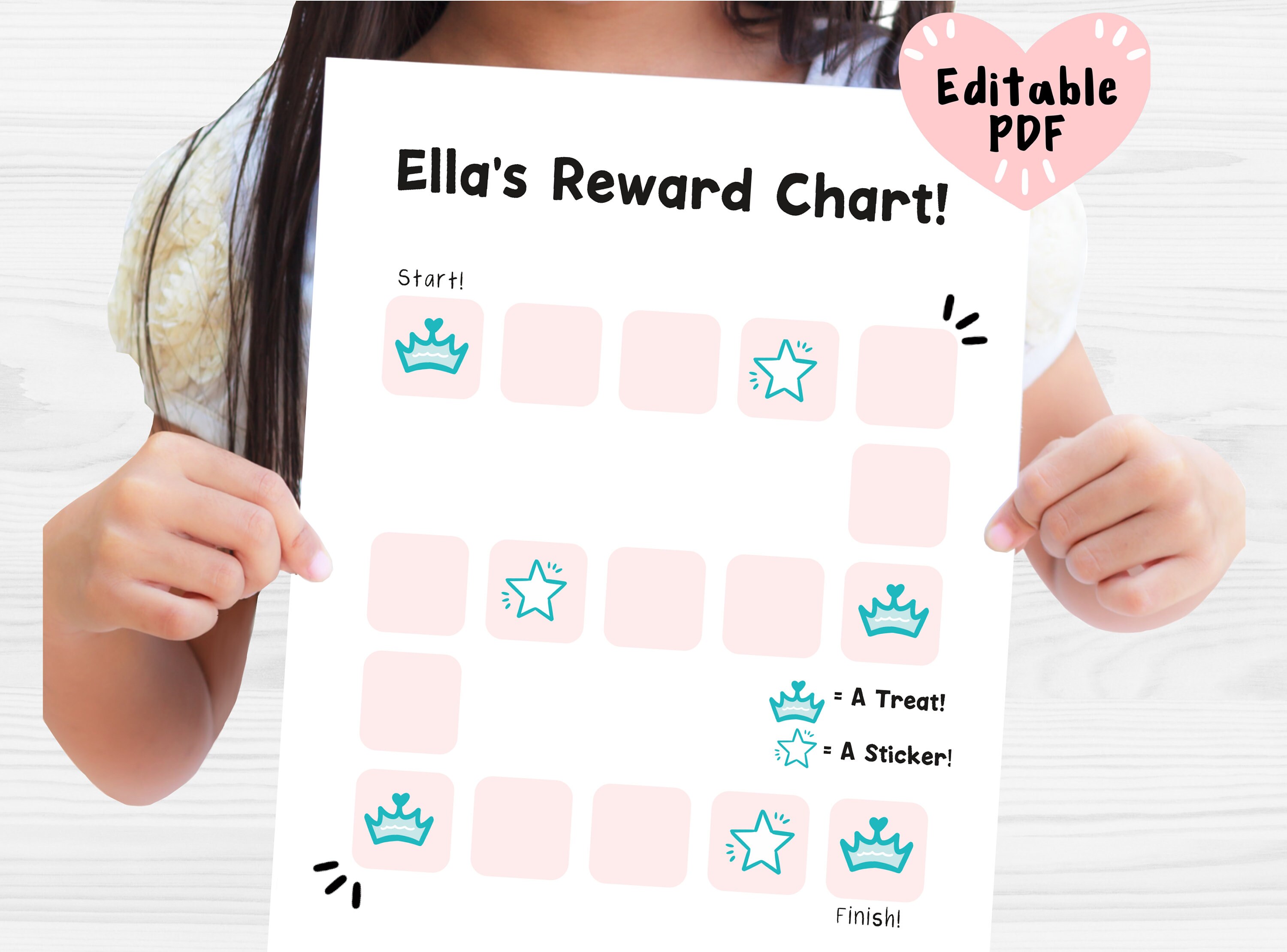 Princess Reward Chart Children's Reward Chart Potty - Etsy