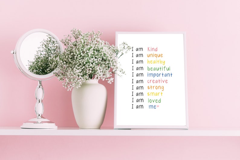 Positive Affirmations Chart Daily Affirmations Printable - Etsy