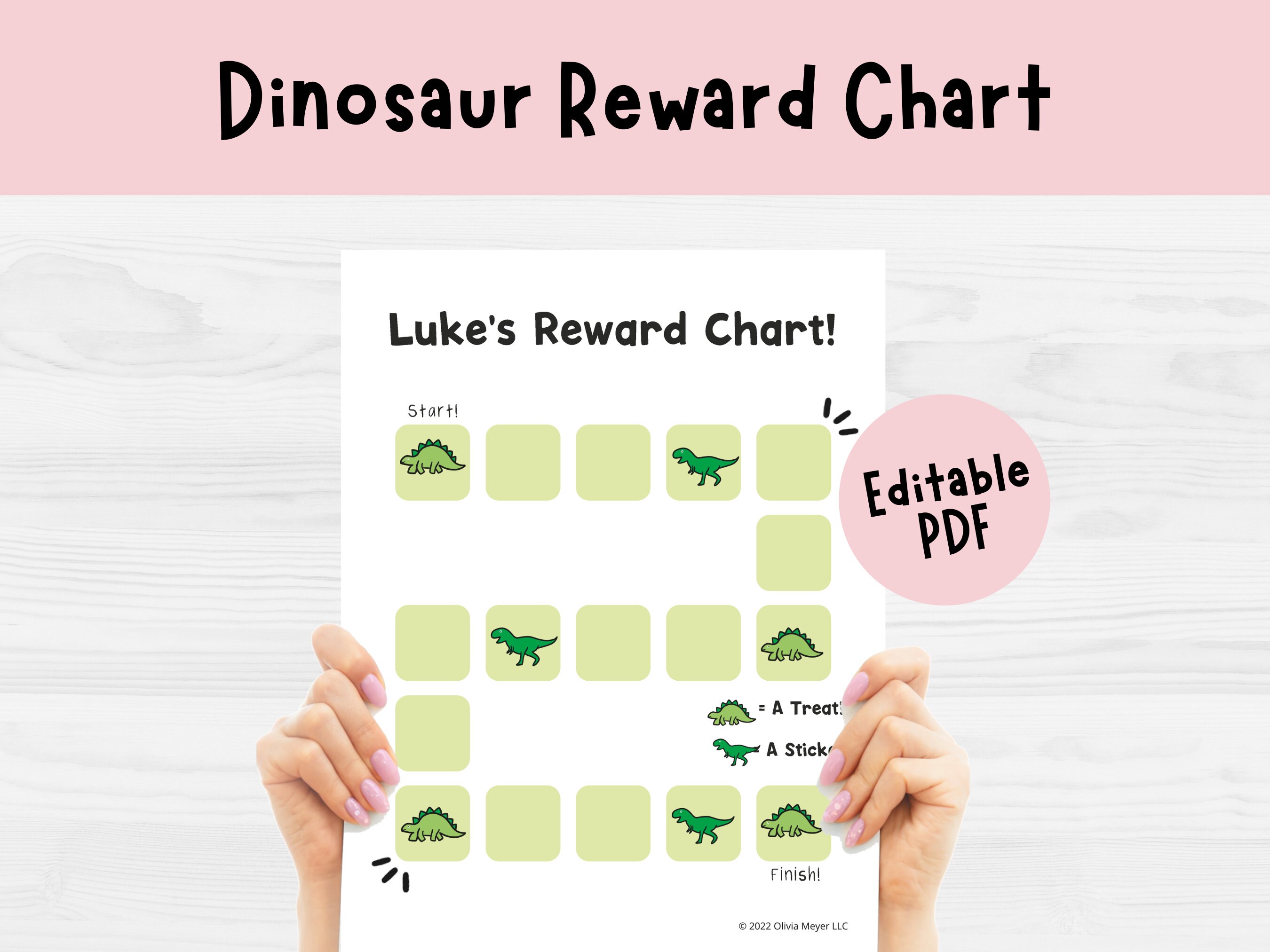 Dinosaur Reward Chart | Printable Reward Chart, Editable Reward Chart ...