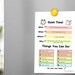 Quiet Time Chart, Kids Daily Schedule Idea, Printable PDF - Etsy