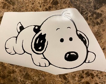 Snoopy Wall Decal - Etsy