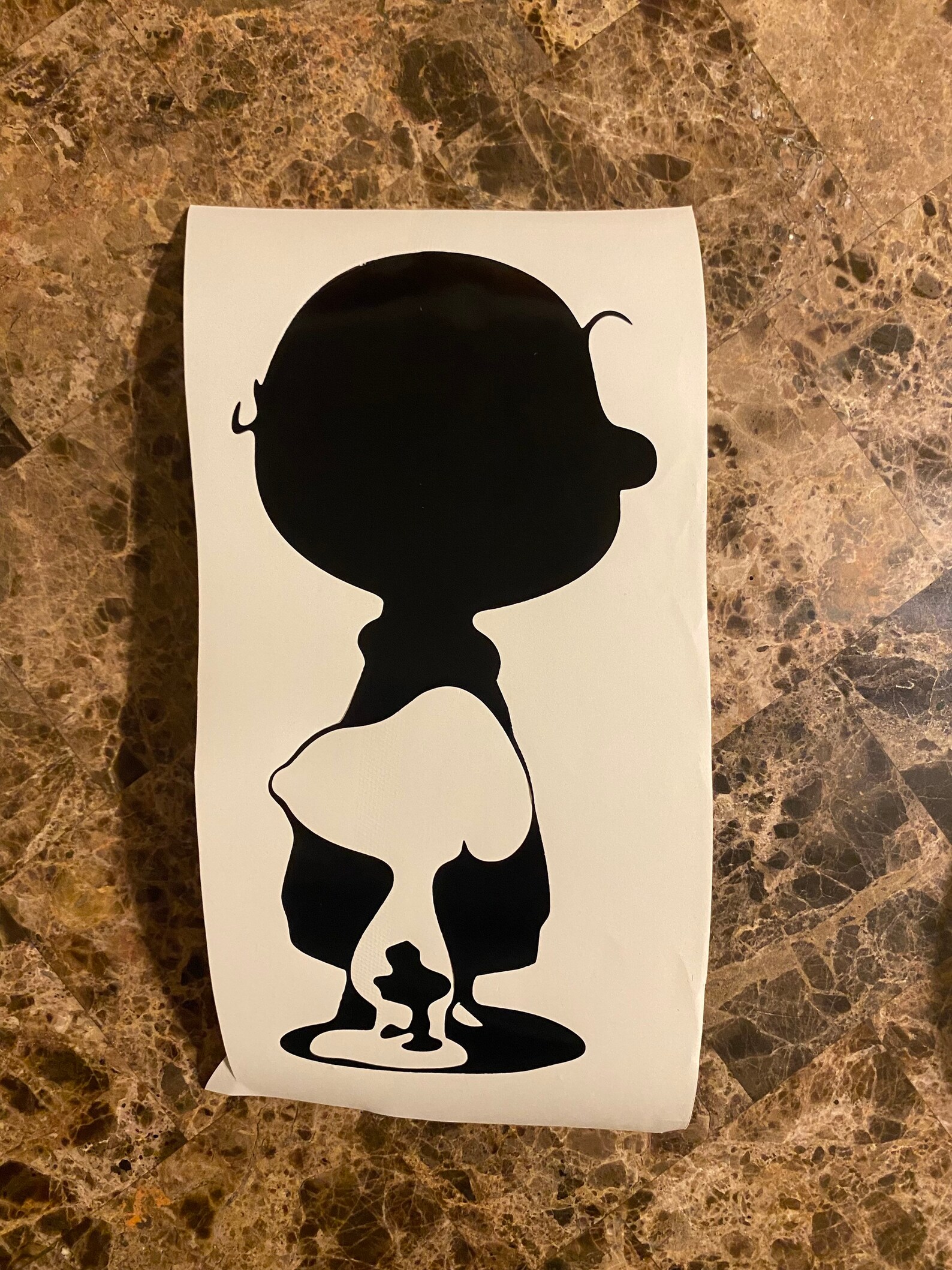 Charlie Brown Snoopy and Woodstock shadow decal | Etsy
