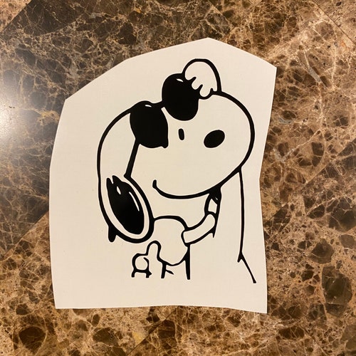 Peanuts SNOOPY Pulling LINUS Vinyl Decal Window Graphics - Etsy