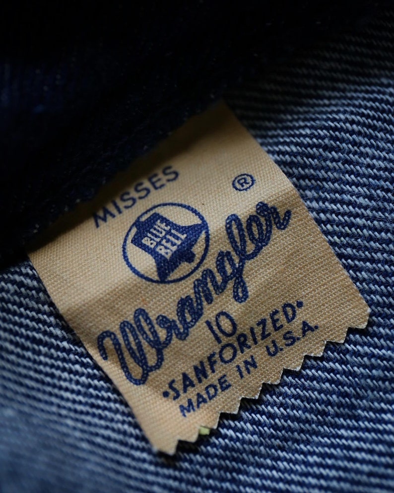 Vintage 1950s 1960s Wrangler Blue Bell Misses Denim High Waist Jeans ...
