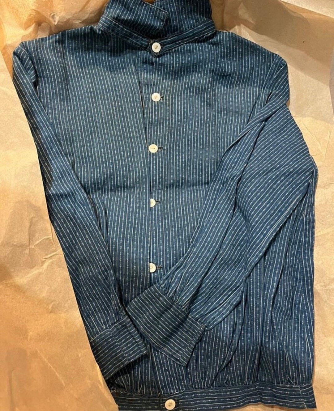 Antique Blue Calico Blouse - Etsy