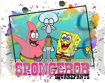 Spongebob Ready to Press | Etsy