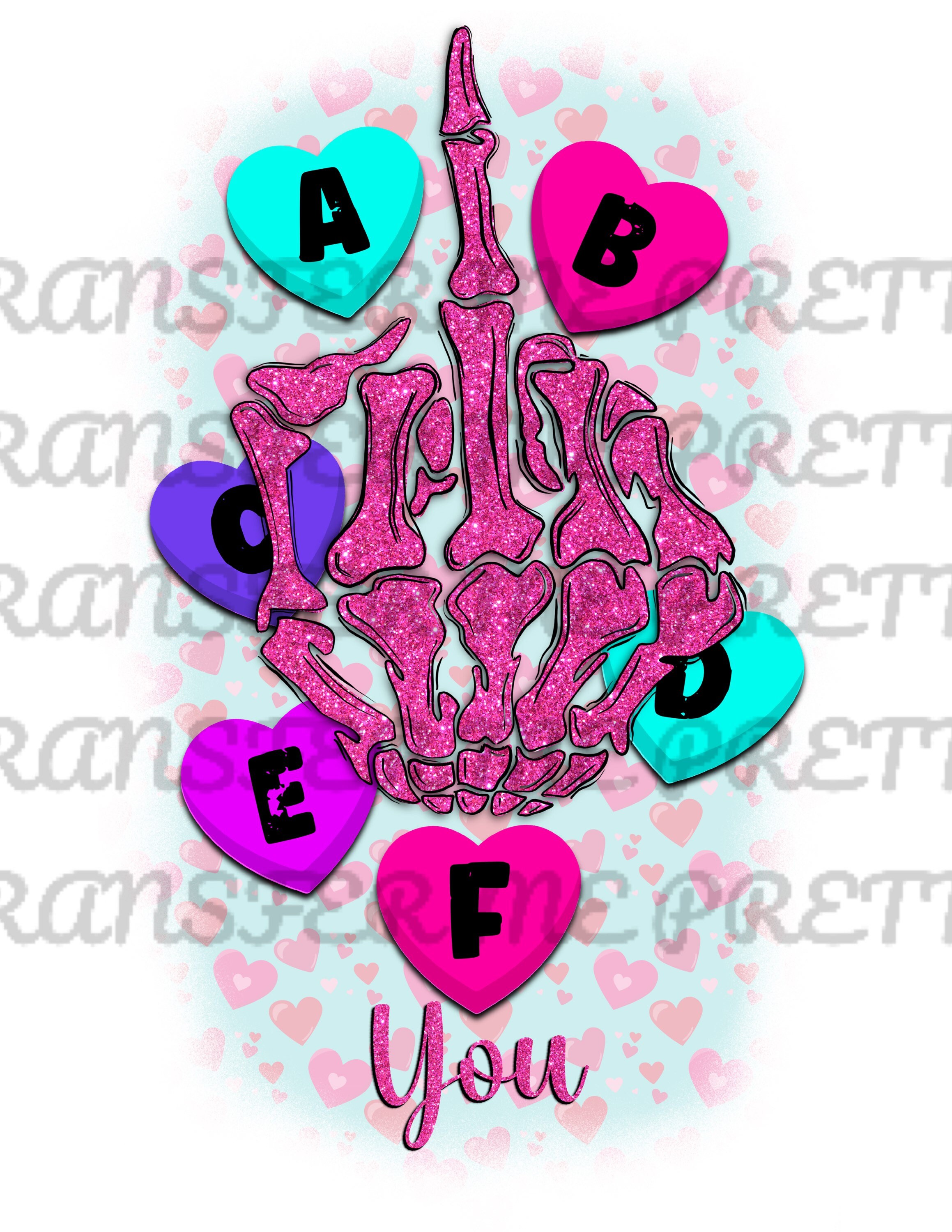 Abcde Ready to Press Sublimation Transfer - Etsy