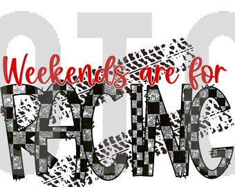 Weekends Are for Racing Svg | Etsy