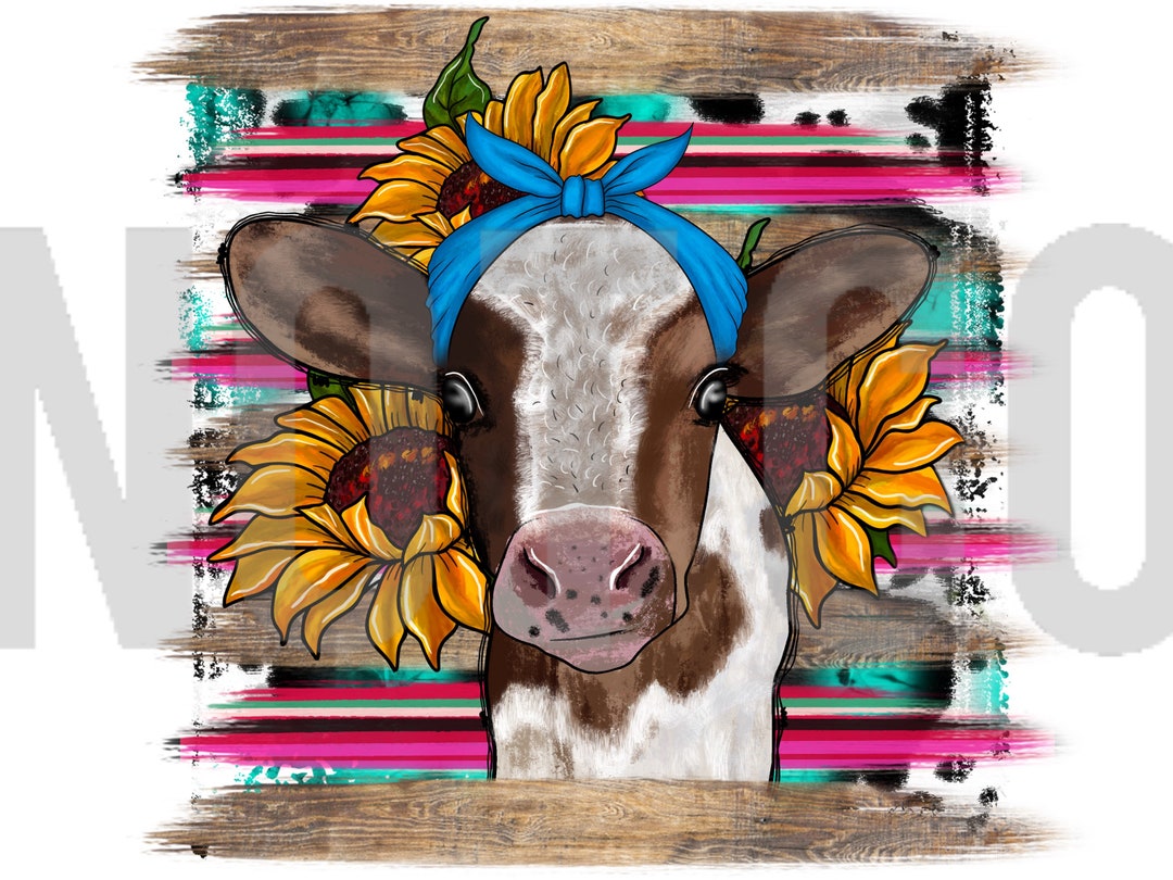 Cute Cow Ready to Press Sublimation Transfer - Etsy