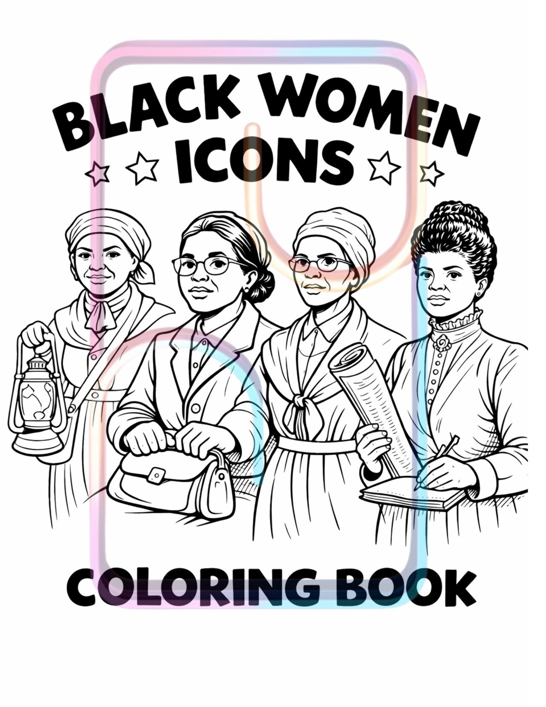 Black Women Icons Coloring Book: Vol.1 - Etsy