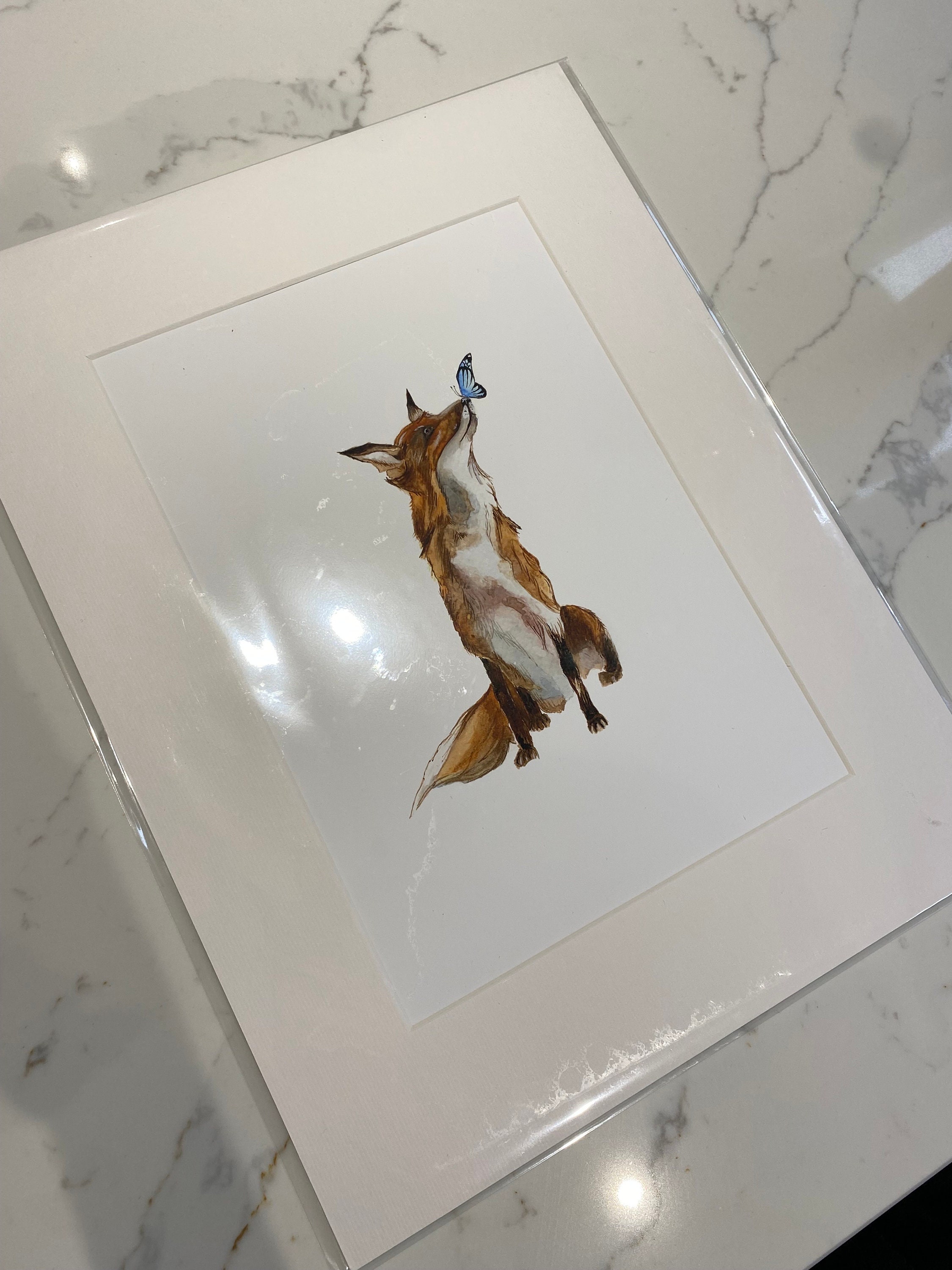 Fox Watercolour Art Prints, Hand Painted With Watercolours. Prints for ...