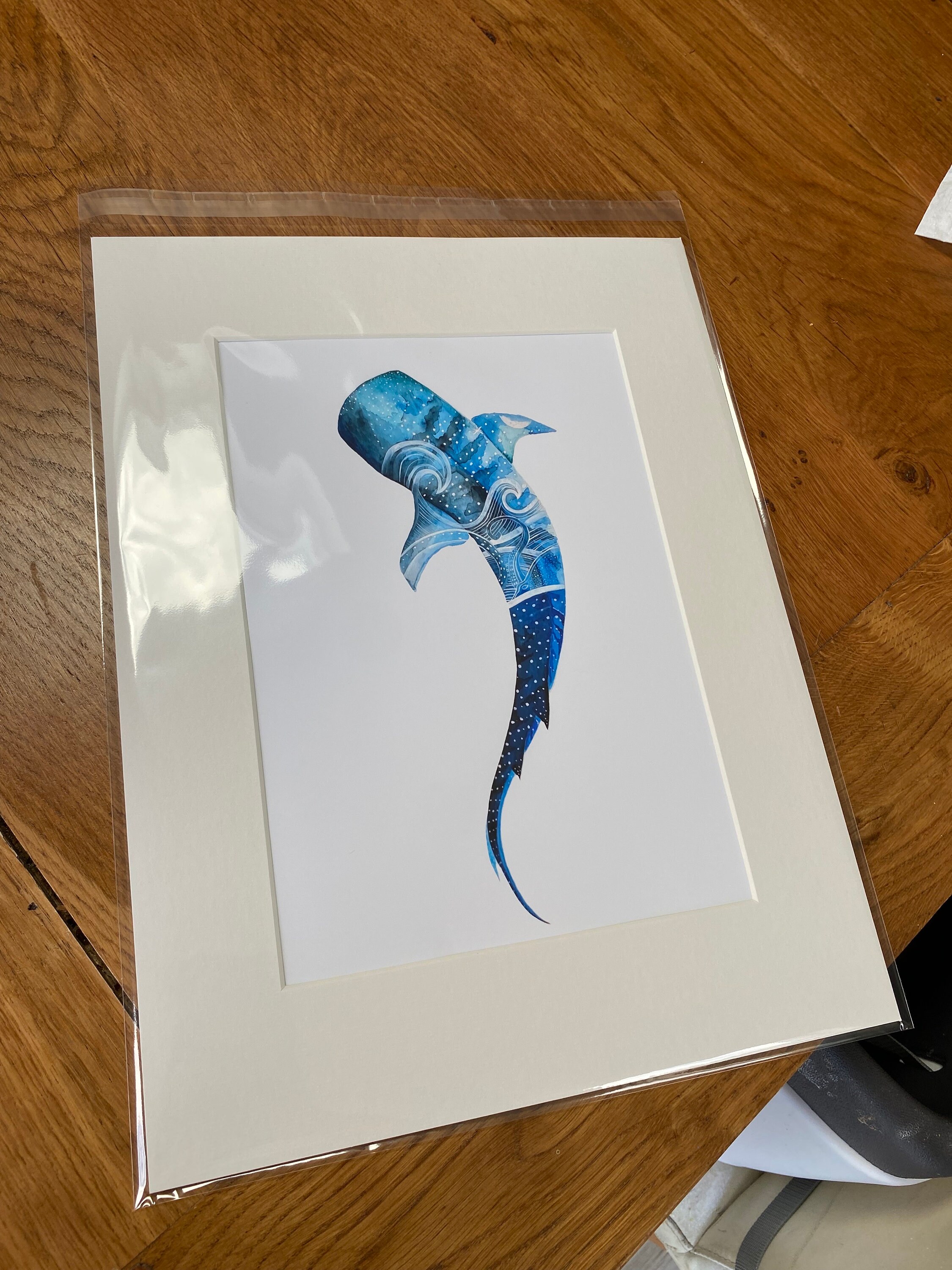 Whale Shark Watercolour BLUE Paint Prints Home Decor Nursery - Etsy