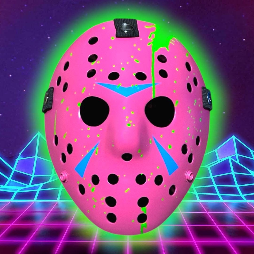 Neon Jason Mask - Etsy
