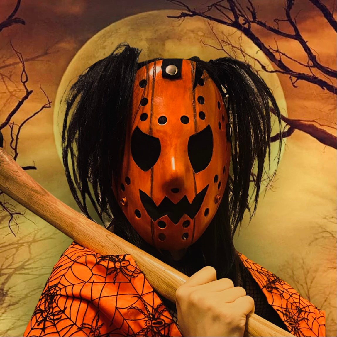 Pumpkin Jason Mask - Etsy