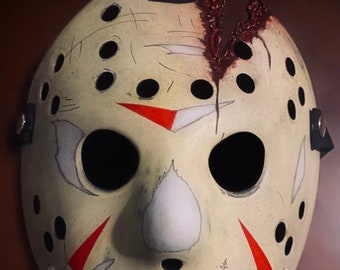 Friday the 13th Part 7 cracked Jason Mask | Etsy