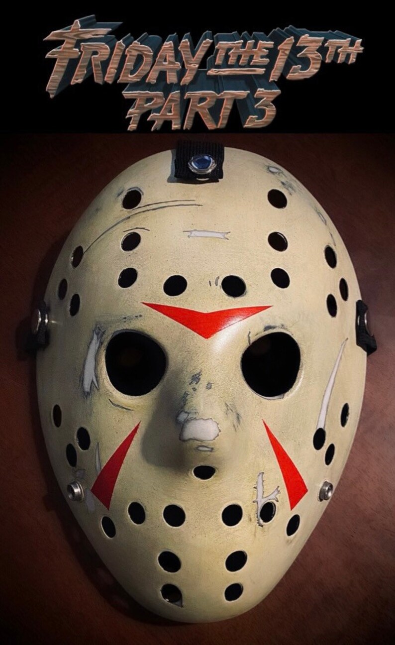 Friday the 13th Part 3 Jason Mask - Etsy