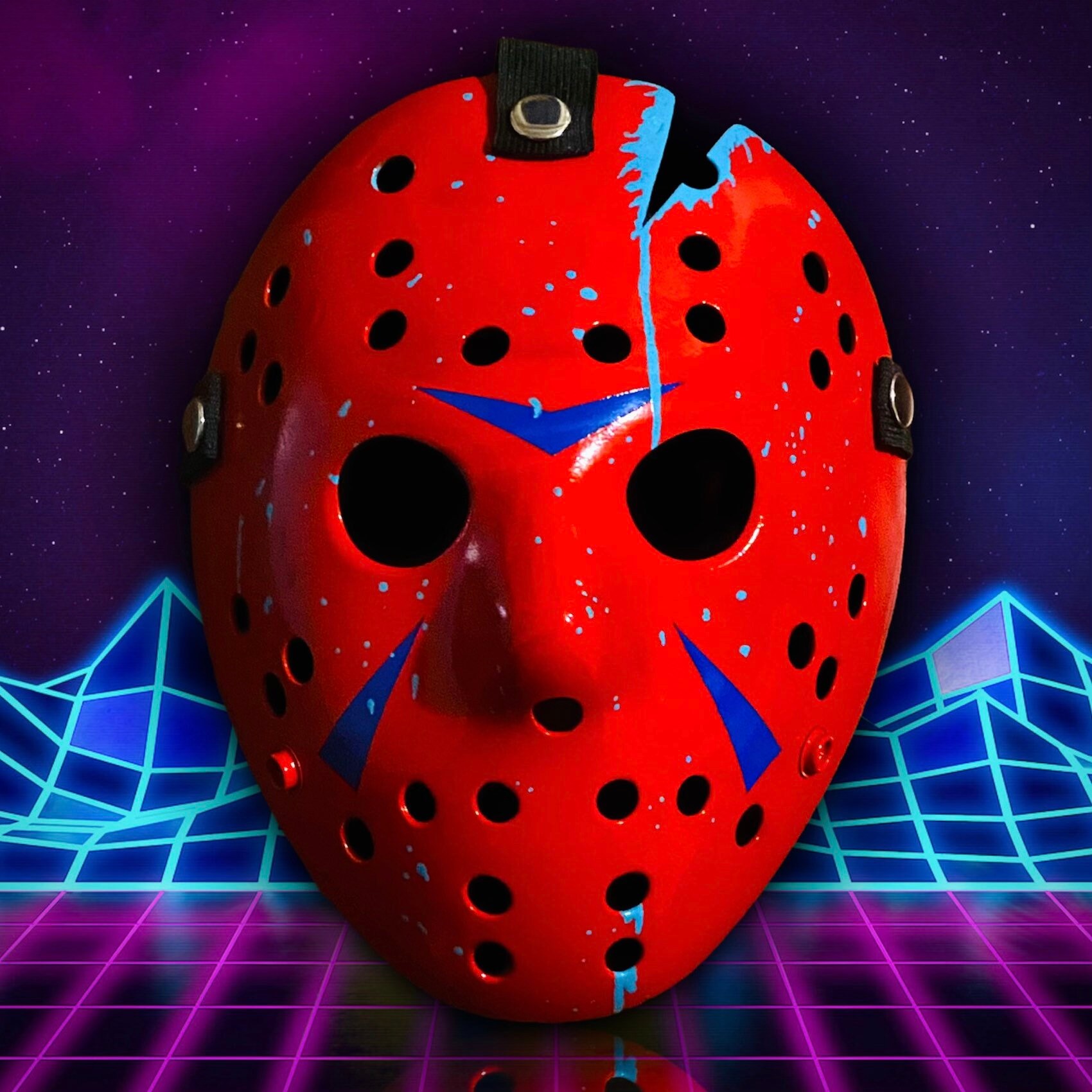 Neon Jason Mask - Etsy