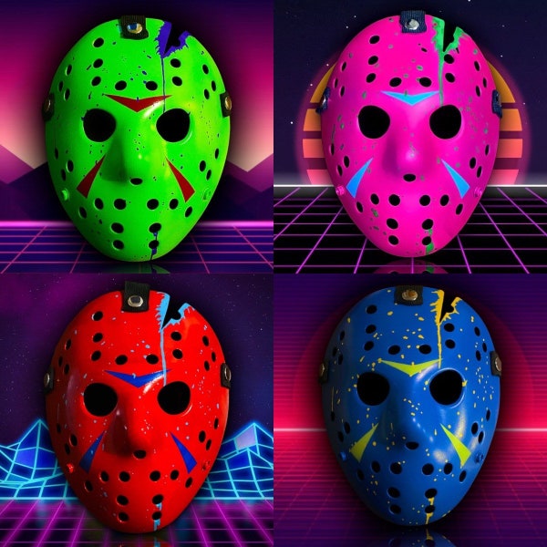Neon Pink Mask - Etsy