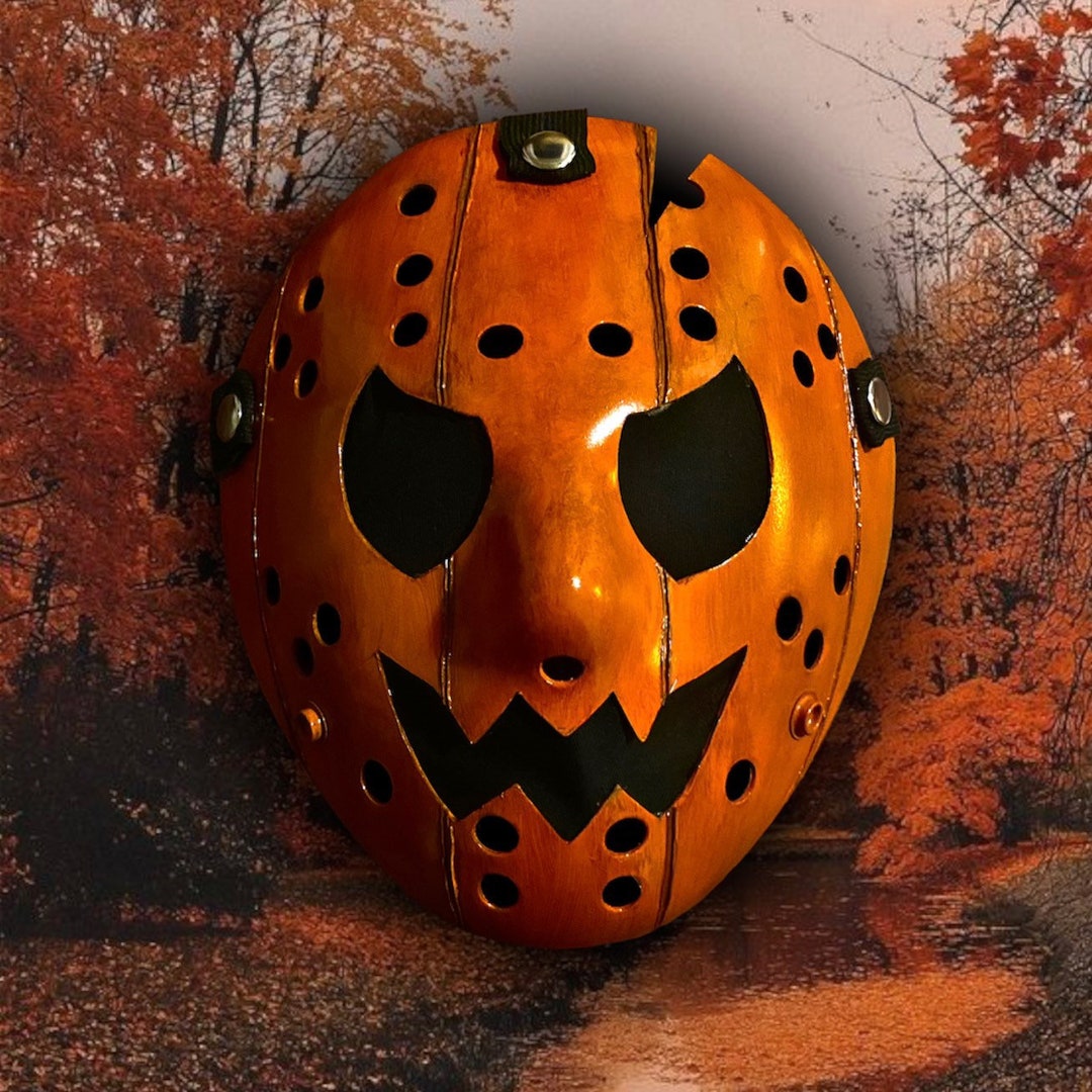 Pumpkin Jason Mask - Etsy