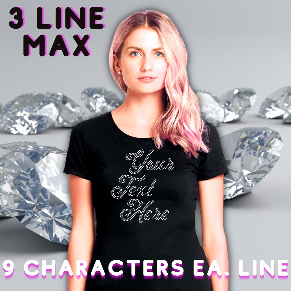 Design Your Own Shirt Custom Rhinestone Shirt Create a - Etsy