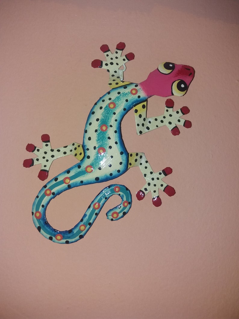 Pairs of Gecko Garden Wall Art, Handmade by Haitian Artists, A New Home ...