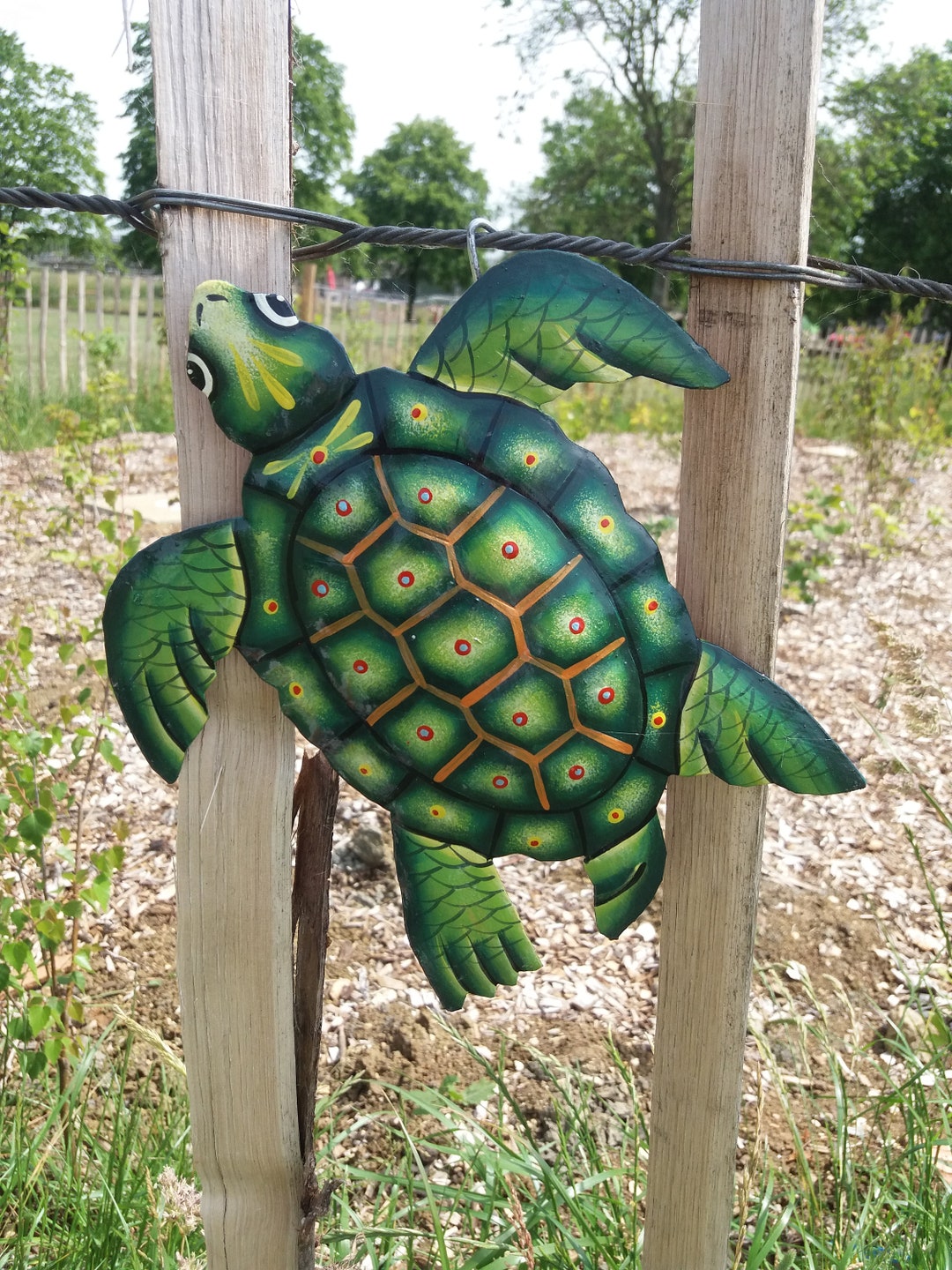 Turtle Garden Wall Art Made From Steel Upcycled Oil Drums Hand Made in ...