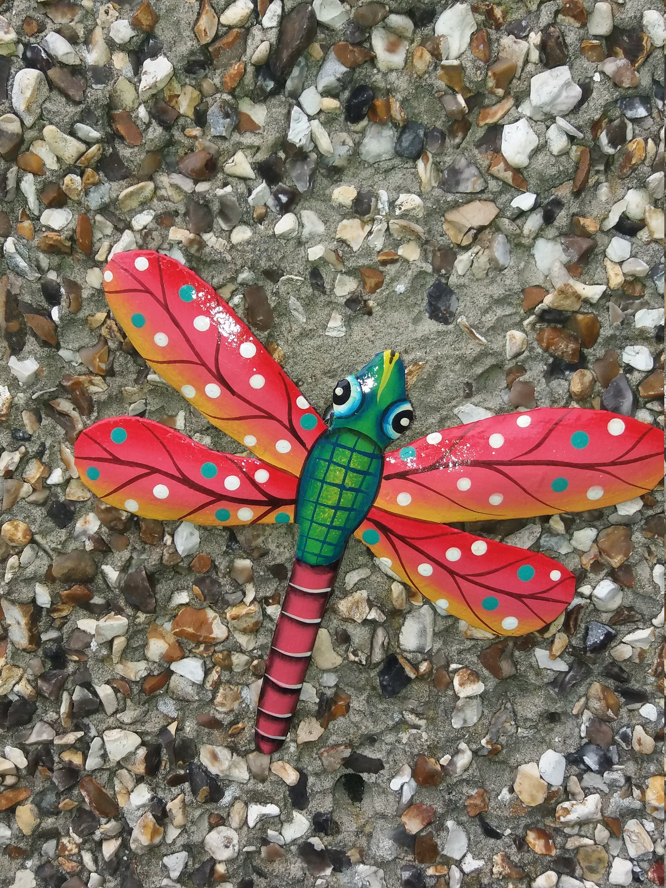 Handmade Metal Dragonfly Wall Art, Upcycled Oil Drum Decor, Haitian Art ...