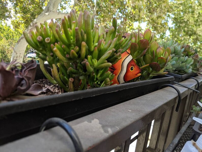 Metal Clown Fish Caribbean Wall Hanger Art Made From Recycled | Etsy