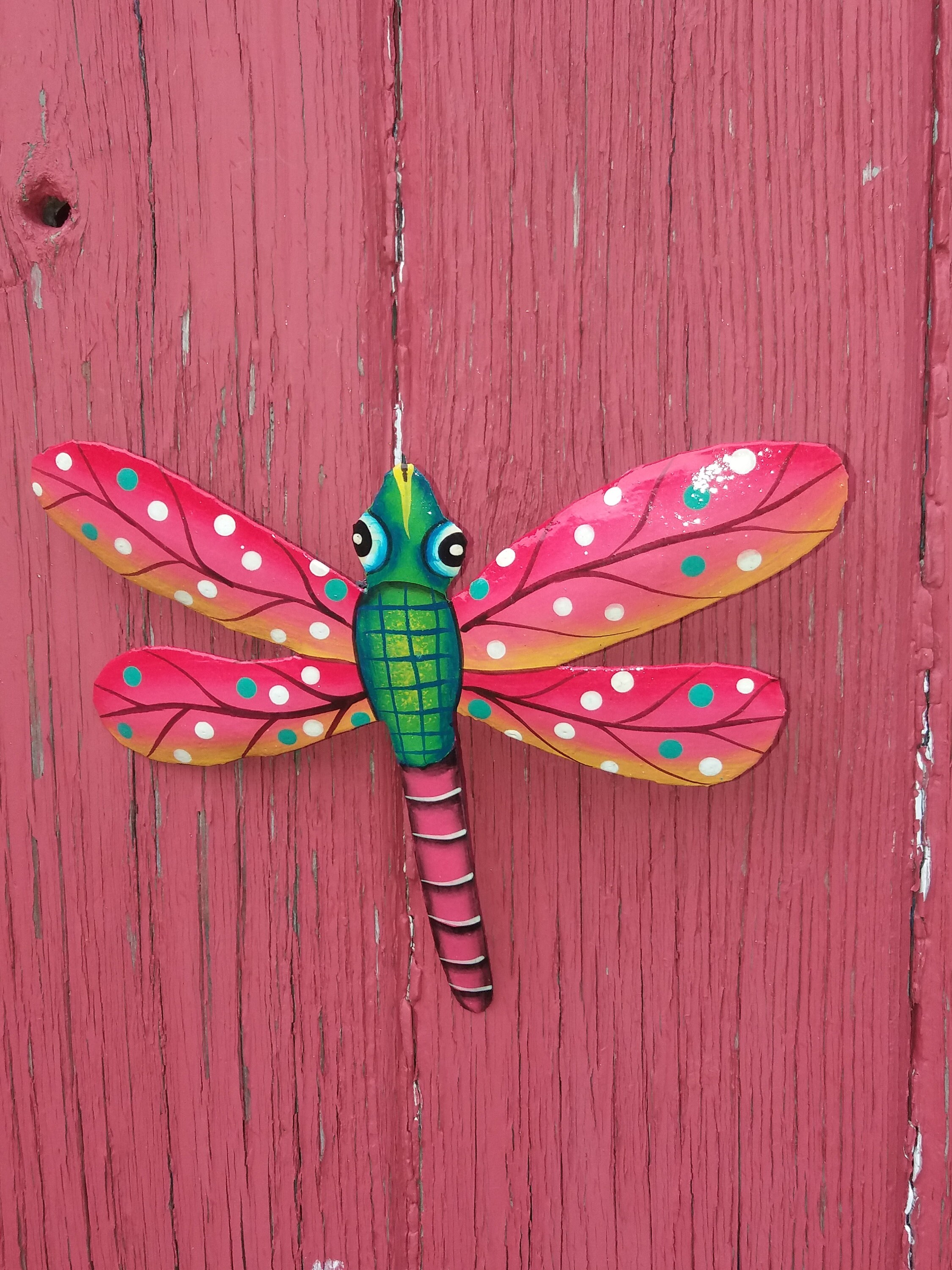 Handmade Metal Dragonfly Wall Art, Upcycled Oil Drum Decor, Haitian Art ...