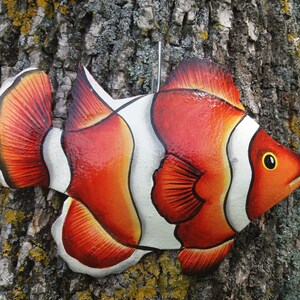 Metal Clown Fish Caribbean Wall Hanger Art Made From Recycled Steel ...